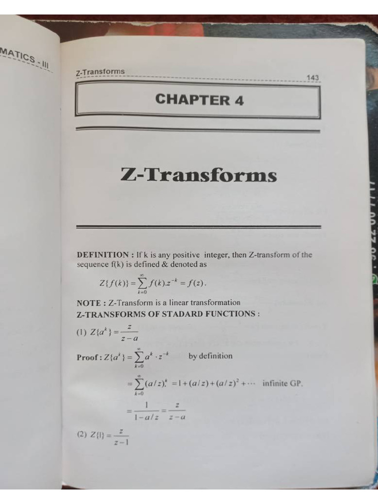2 Z Tranforms Book | PDF