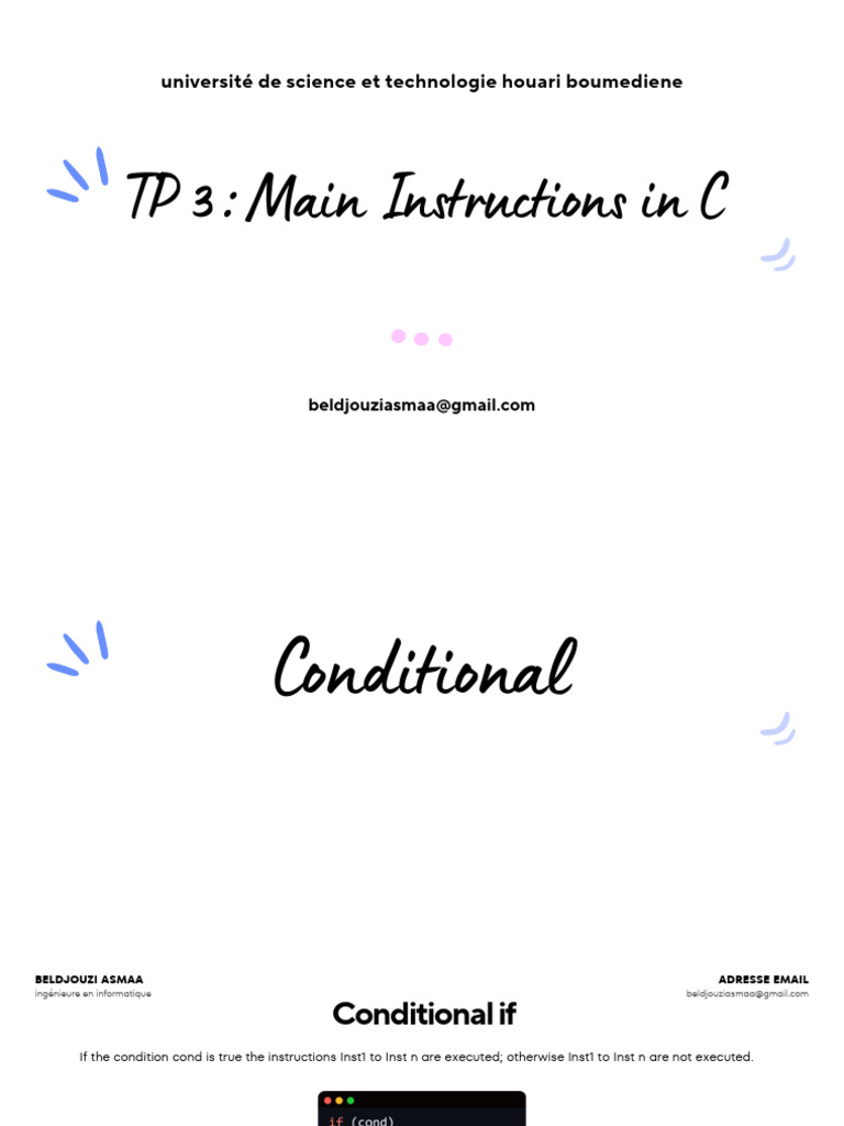 TP 3 | PDF | Control Flow | Computer Programming