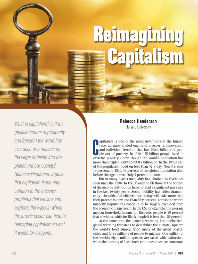 Reimagining Capitalism | PDF | Economic Inequality | Discrimination ...