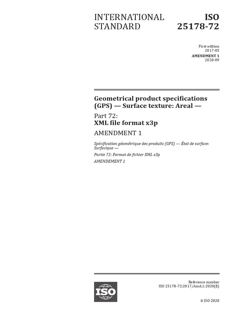 ISO 25178-72-2017 Amd1-2020 | PDF | International Organization For ...