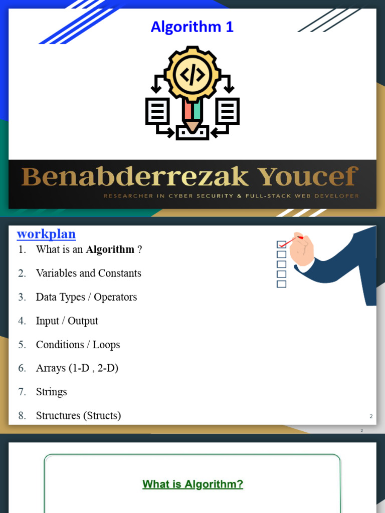 Algorithm 1 & 2 - by MR Benabderrezak | PDF | Queue (Abstract Data Type) | Pointer (Computer ...