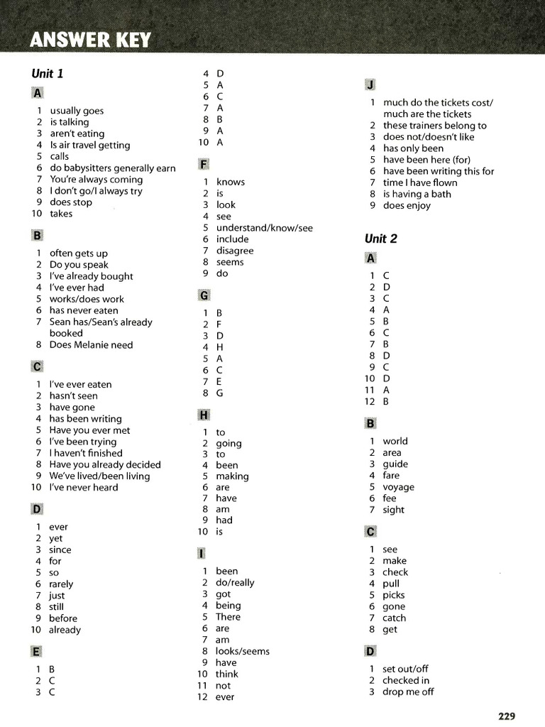 Answer Key English Book B2 | PDF