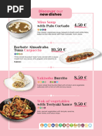 Nuri Sushi Menu Cape Town | PDF | Sushi | Japanese Cuisine