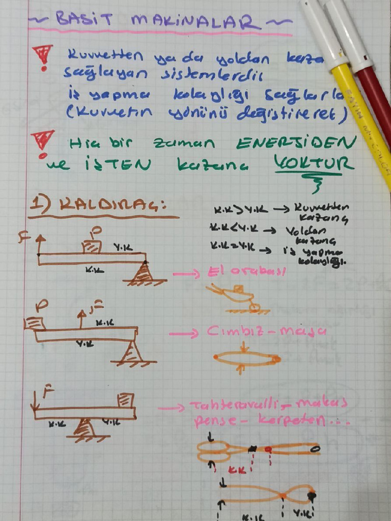 Fizik Ders Notu Kuvvet | PDF