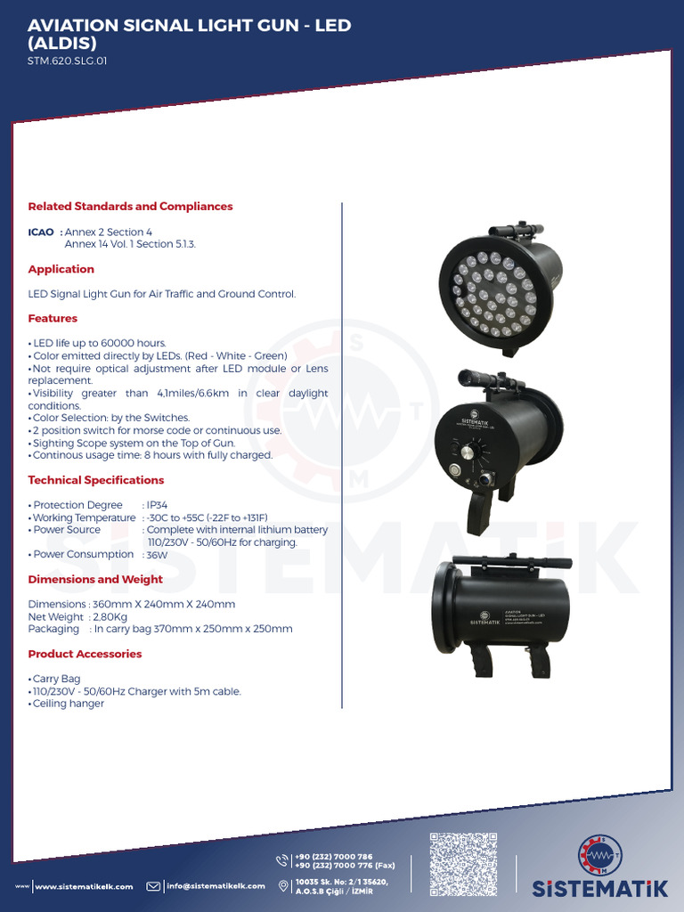 LED Aviation Signal Light Gun | PDF | Airport | Air Traffic Control
