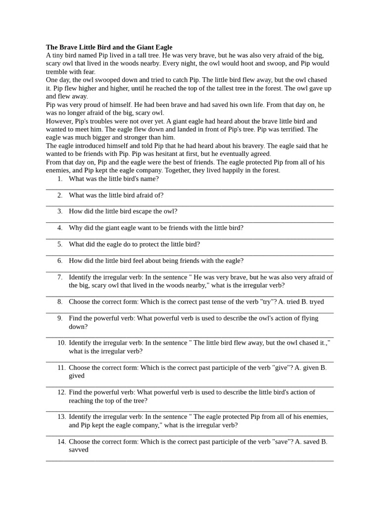Reading Comprehension Unit test 2 | PDF | Verb | Syntax Reading Comprehension Unit test 2 | PDF | Verb | Syntax
