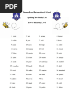 2025-2026 School Spelling Bee List | PDF