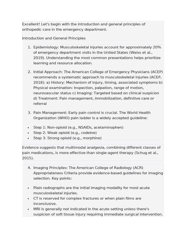 GPT Trauma Guide | PDF | Shoulder | Pain Management