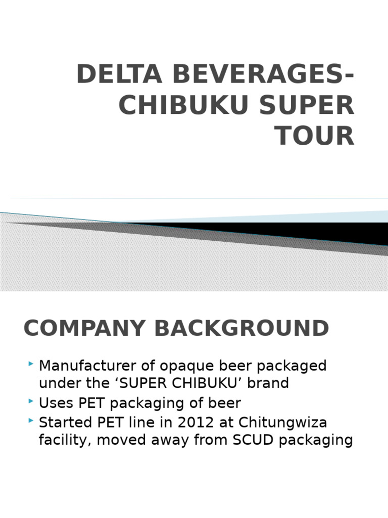 Delta Beverages - Chibuku Super Tour | PDF | Technology & Engineering