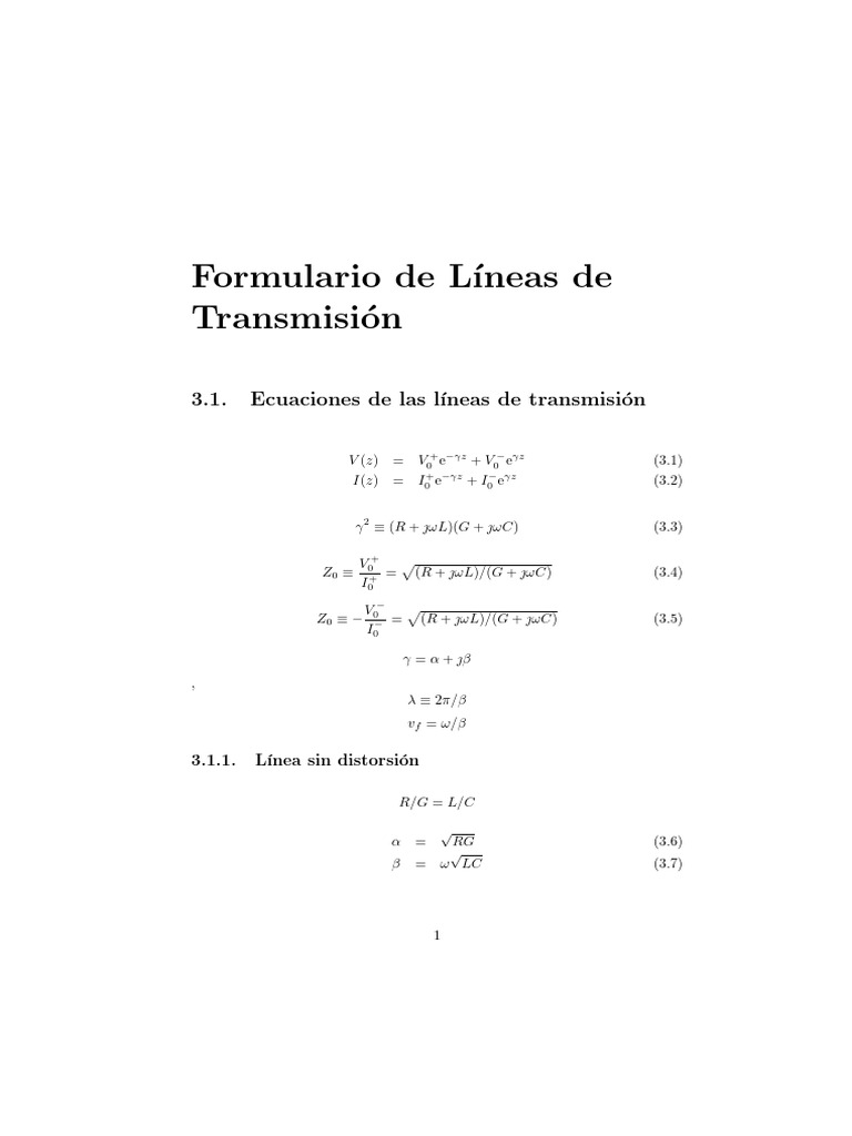 Formulario Lineas | PDF