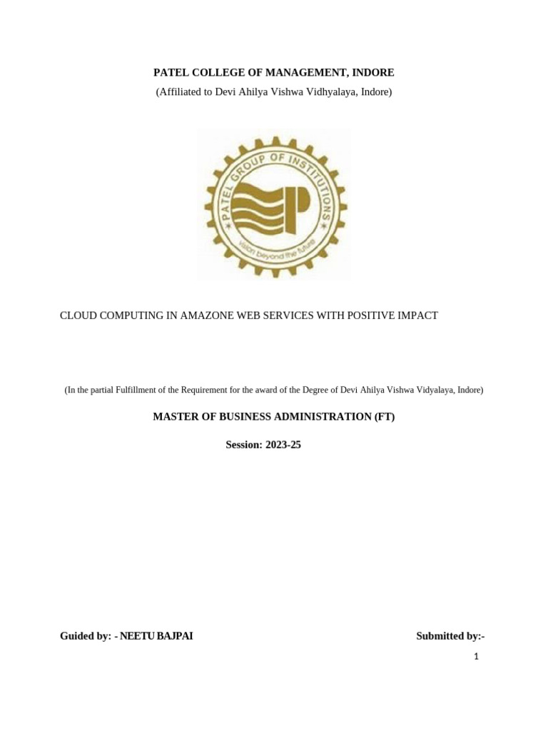 MRP Synopsis Session 2023-24 | PDF | Computing | Software