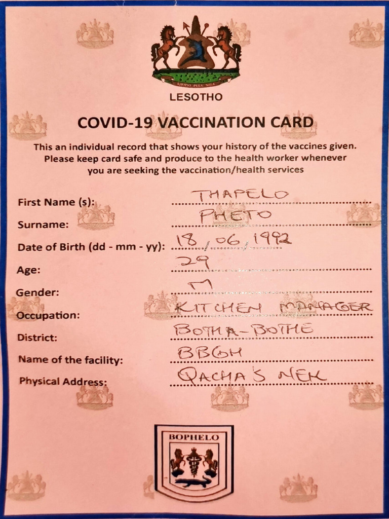 Vaccination Certification | PDF