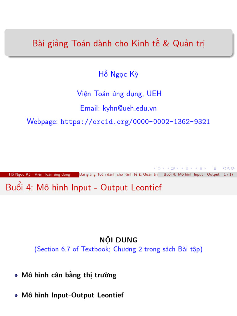 Toan KT QT - Buoi 4 | PDF