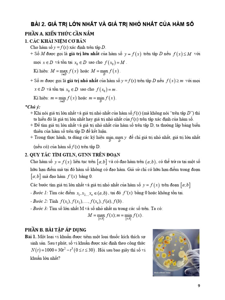 Bài 2. Giá Tr L NNH T Và Giá Tr NH NH TC Ahàms: Phần A. Kiến Thức Cần Nắm | PDF