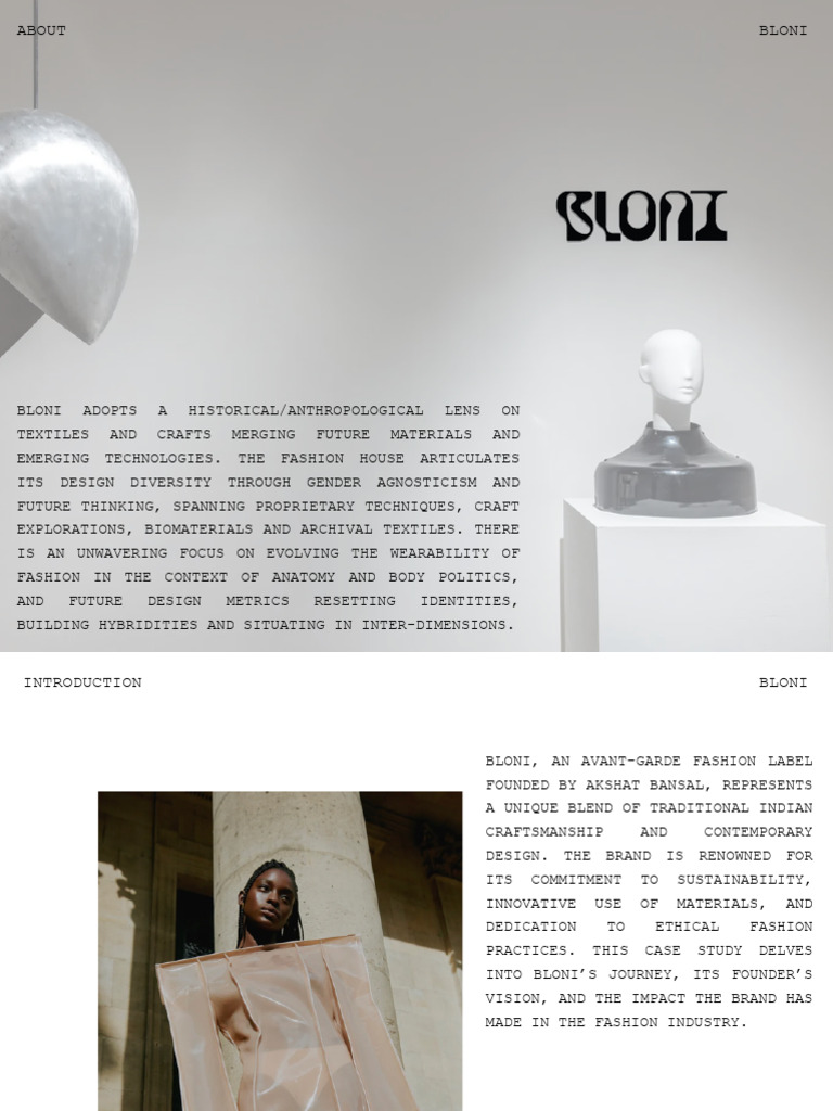 BLONI CASE STUDY | PDF | Fashion | Textiles