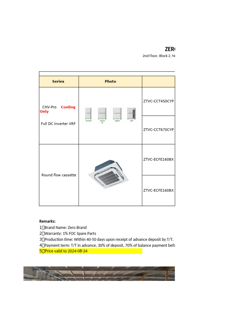 Zero VRF Quotation 20240724 (2024-07-24 01 - 27 - 10) | PDF ...