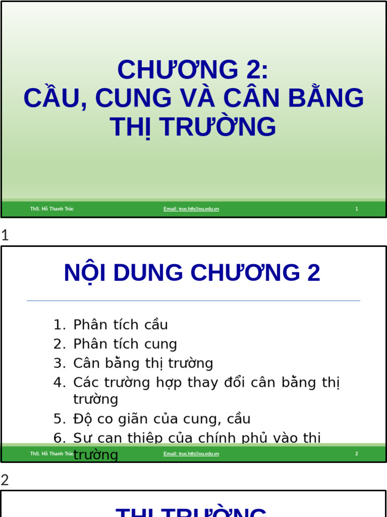 Chuong 2 - Cau, Cung Va Can Bang Thi Truong | PDF