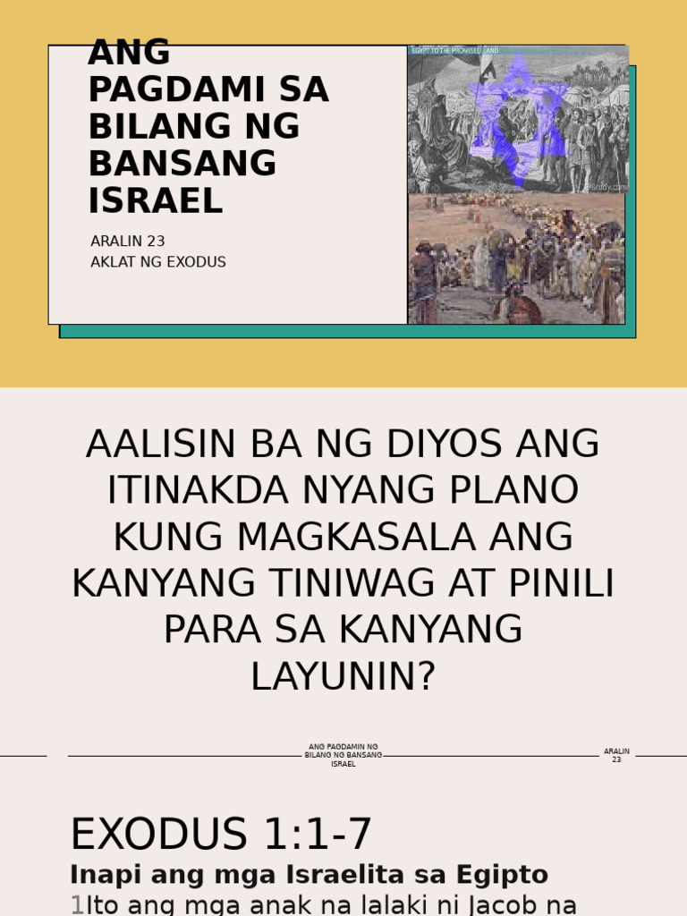 Ang Pagdami Sa Bilang NG Bansang Israel | PDF