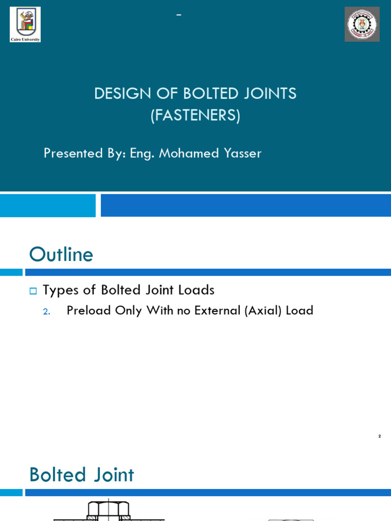 Bolted Joint Design and Analysis Guide | PDF | Mechanical Engineering