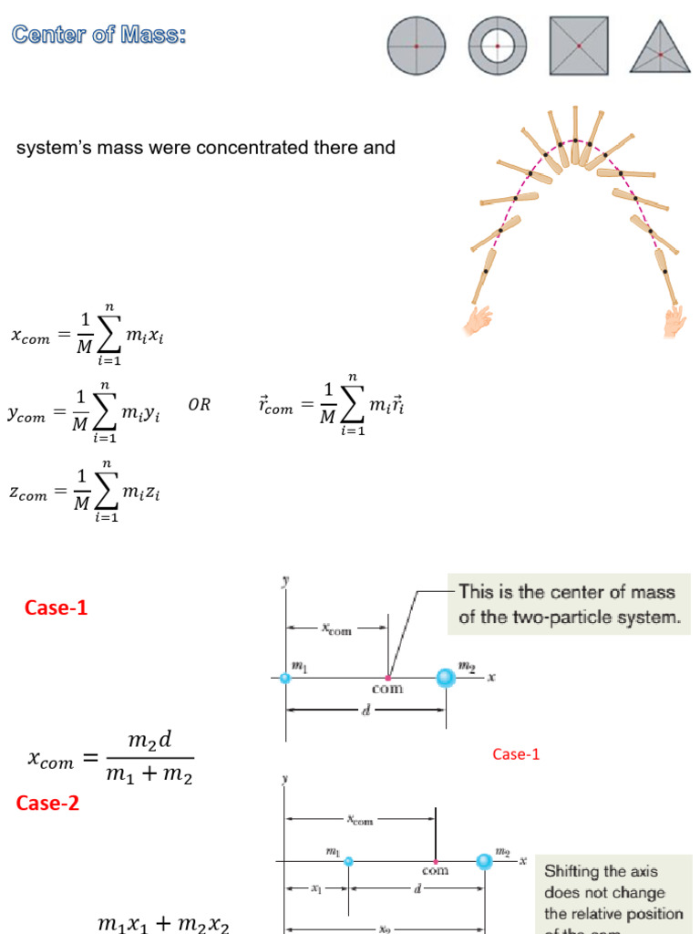 Center of Mass PDF by SB | PDF | Force | Center Of Mass