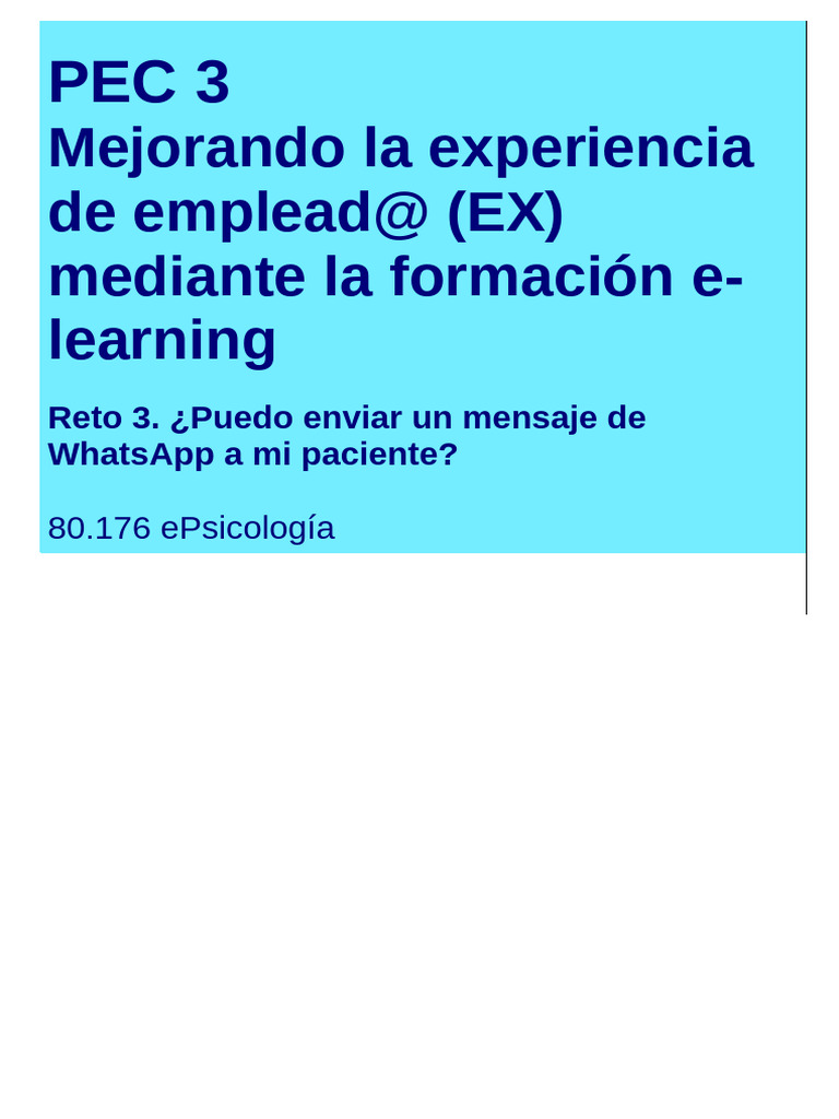 Mejora Ex Con E Learning En Rrhh Pdf Gestión De Recursos Humanos Evaluación