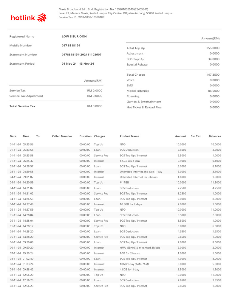 estatement-1 | PDF | Service Industries | Payments