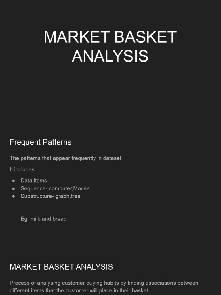 Market Basket Analysis | PDF | Applied Mathematics