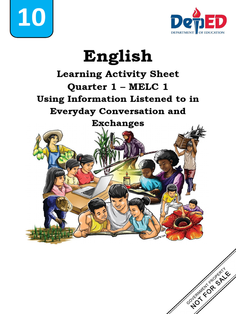 LAS-English-10-Q1-MELC1 v2 | PDF | Social Science