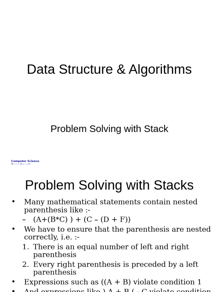 Data Structure And Algorithms Ppt Pdf Notation Computer Programming