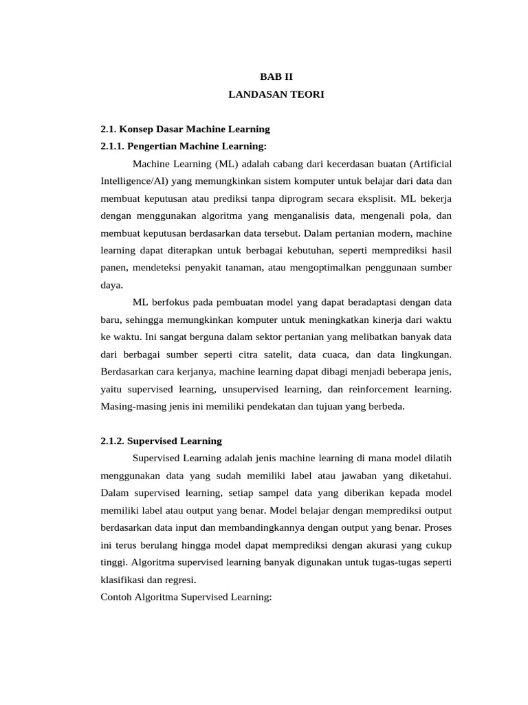Bab II Machine Learning | PDF | Komputer