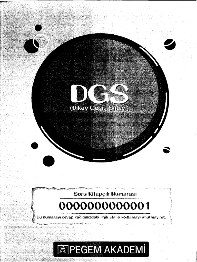 Pegem DGS 1 | PDF