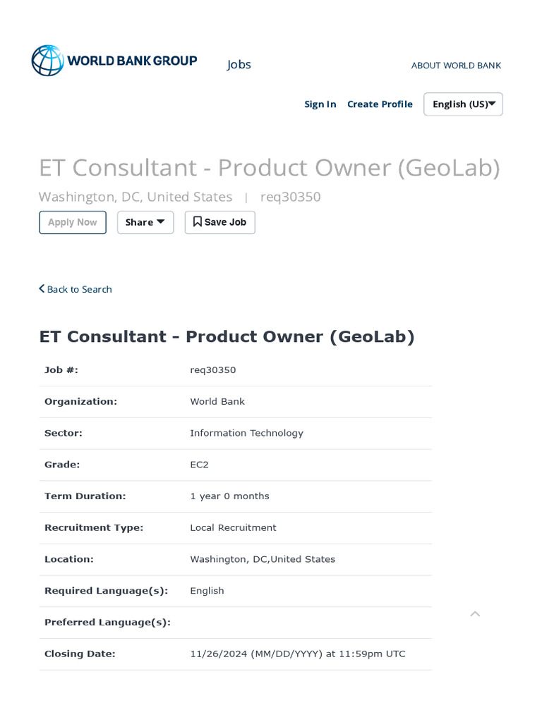 ET Consultant - Product Owner (GeoLab) | PDF | Scrum (Software ...