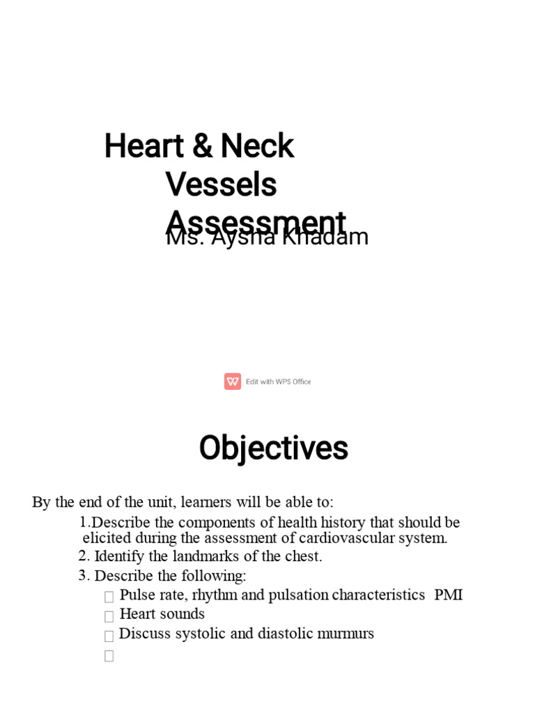 Heart Assessment | PDF | Heart | Coronary Circulation