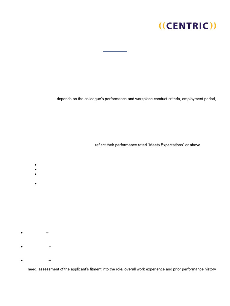 Rehire Policy | PDF | Human Resource Management | Employment