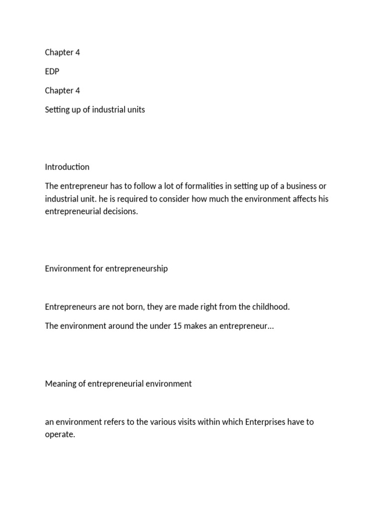 chapter 4 edp | PDF | Entrepreneurship | Cost–Benefit Analysis