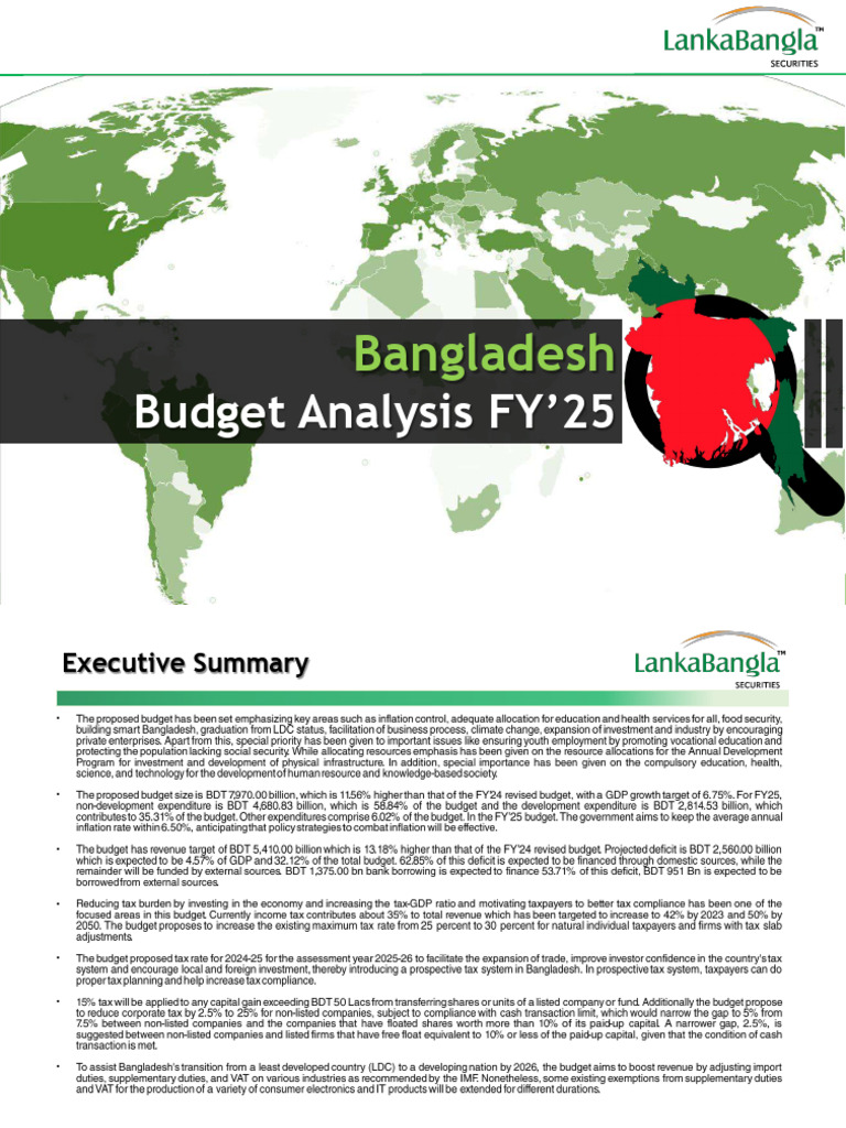 National Budget Summary FY25 | PDF | Fiscal Year | Infrastructure
