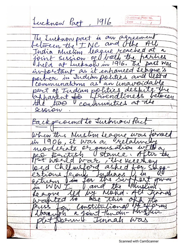 2 (D) Lucknow Pact | PDF