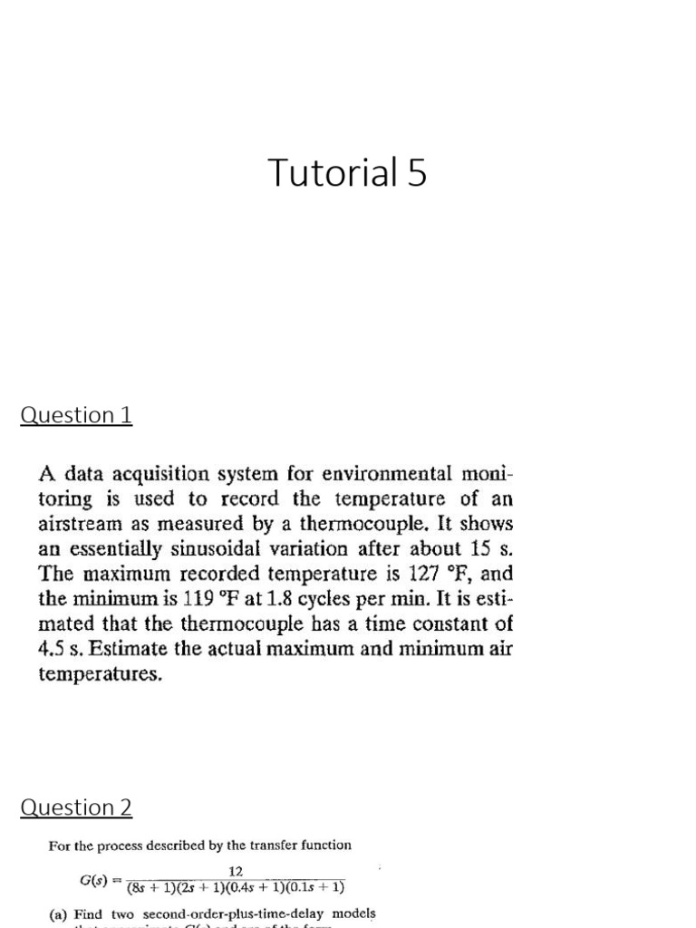 Tutorial 5 | PDF