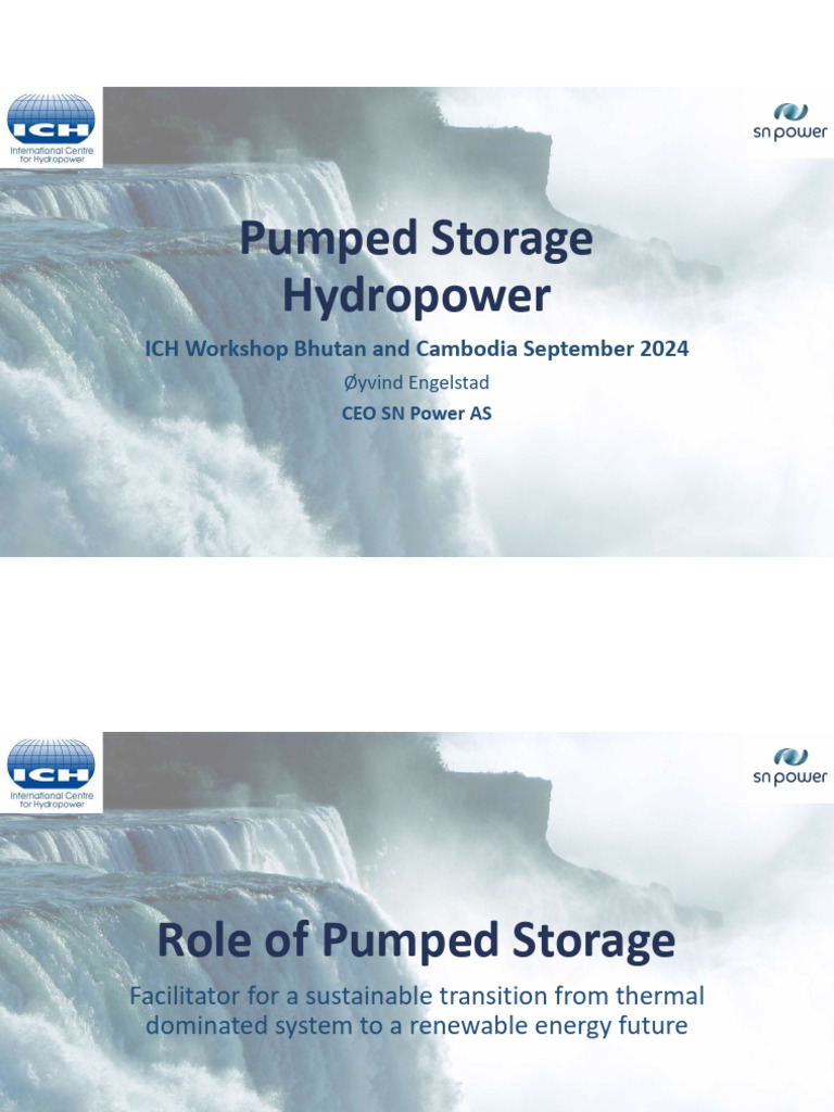 BhutanSept2024 HandoutDay4 PSH | PDF | Wind Power | Electrical Grid