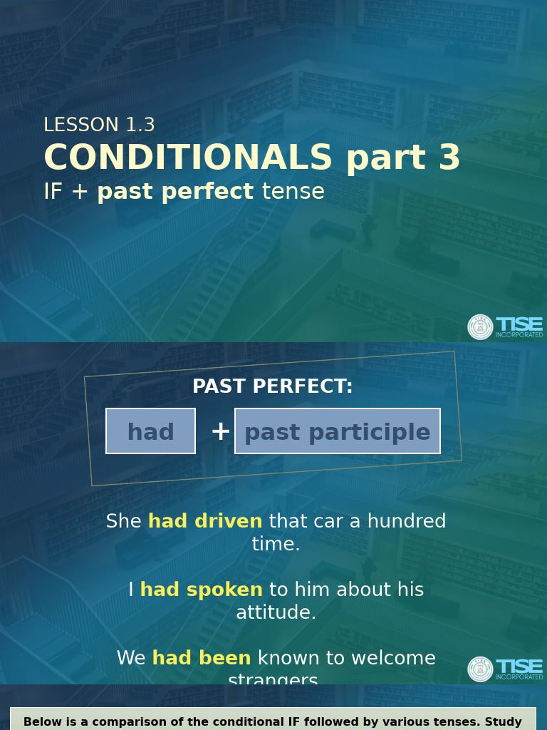 Lesson 1.3-Conditionals 3 | PDF | Linguistic Morphology | Language Mechanics