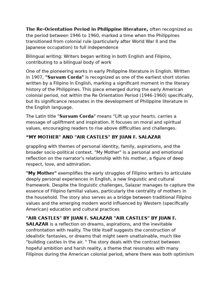 Phil Lit Mid | PDF | Philippines | Poetry