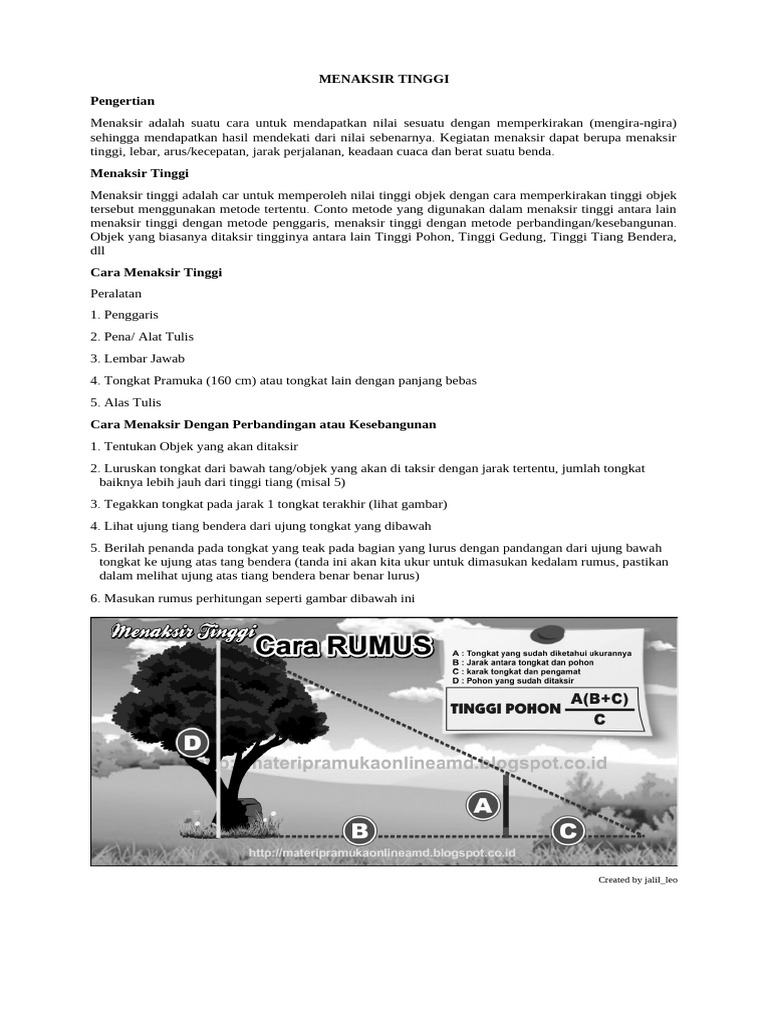 Menaksir Tinggi | PDF