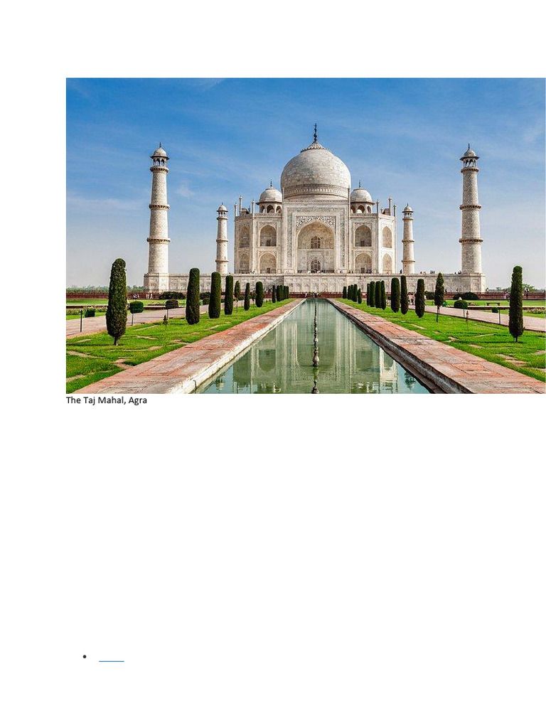 The Taj Mahal, Agra | PDF