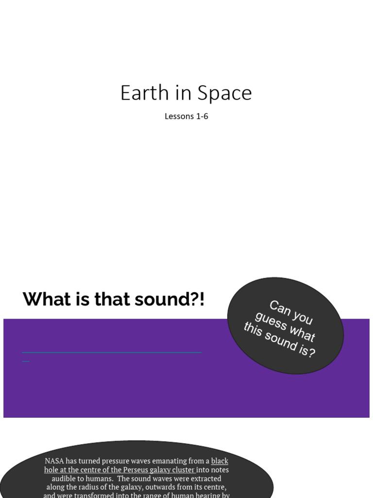 Earth in Space: Astronomy Lessons Overview | PDF | Planets | Solar System