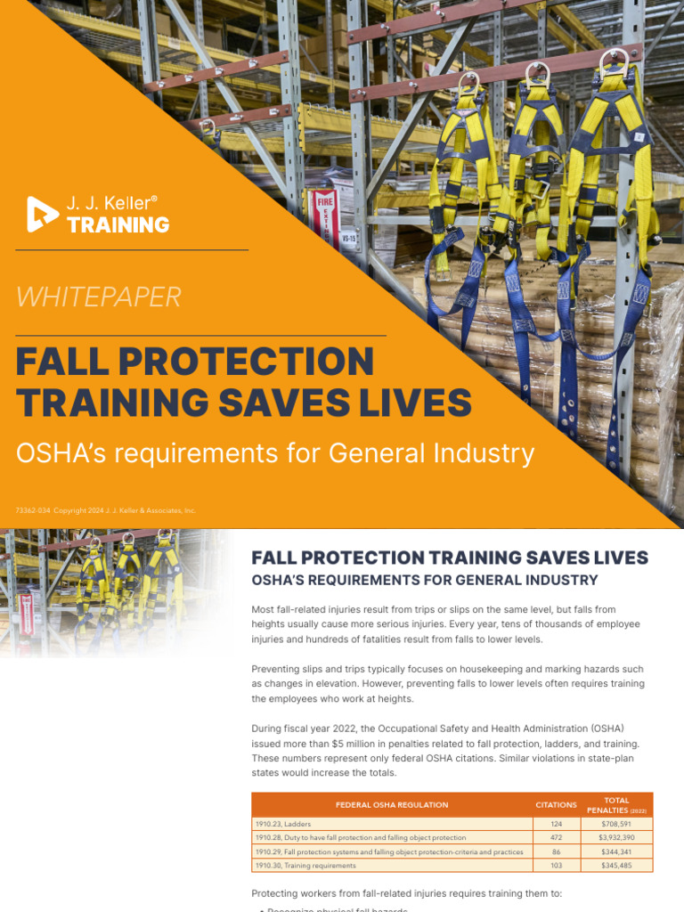Fall Protection Training | PDF | Occupational Safety And Health ...