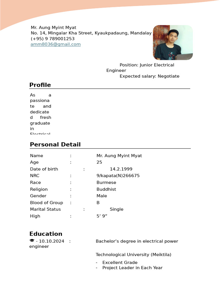 CV form | PDF
