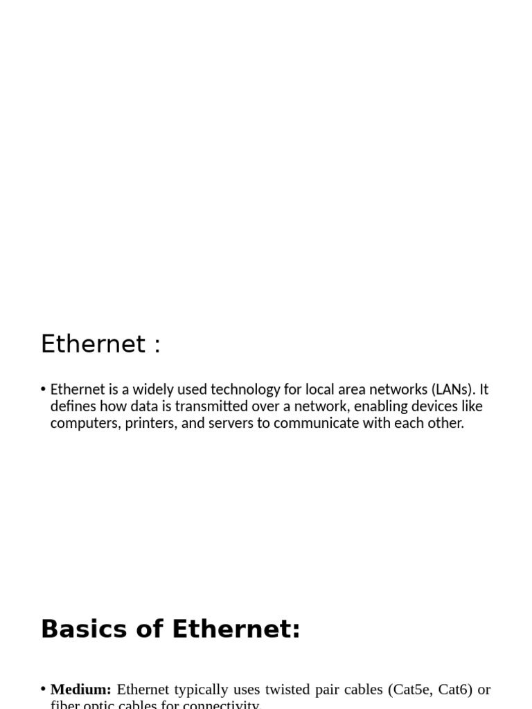 Datalinklayer Ethernet Pdf Computer Network Ethernet