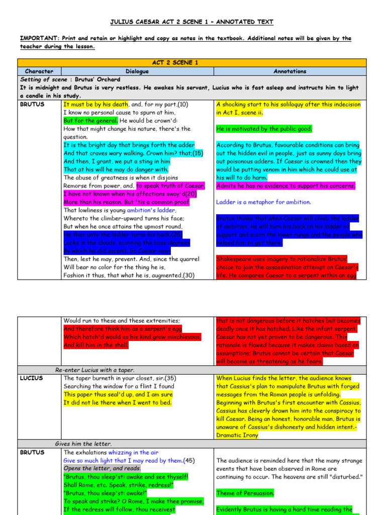 JCA2S1-Annotated Text | PDF | Julius Caesar | Cicero