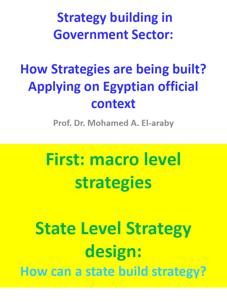 5 - Week - Building GOV. Strategies | PDF | Economies | Business