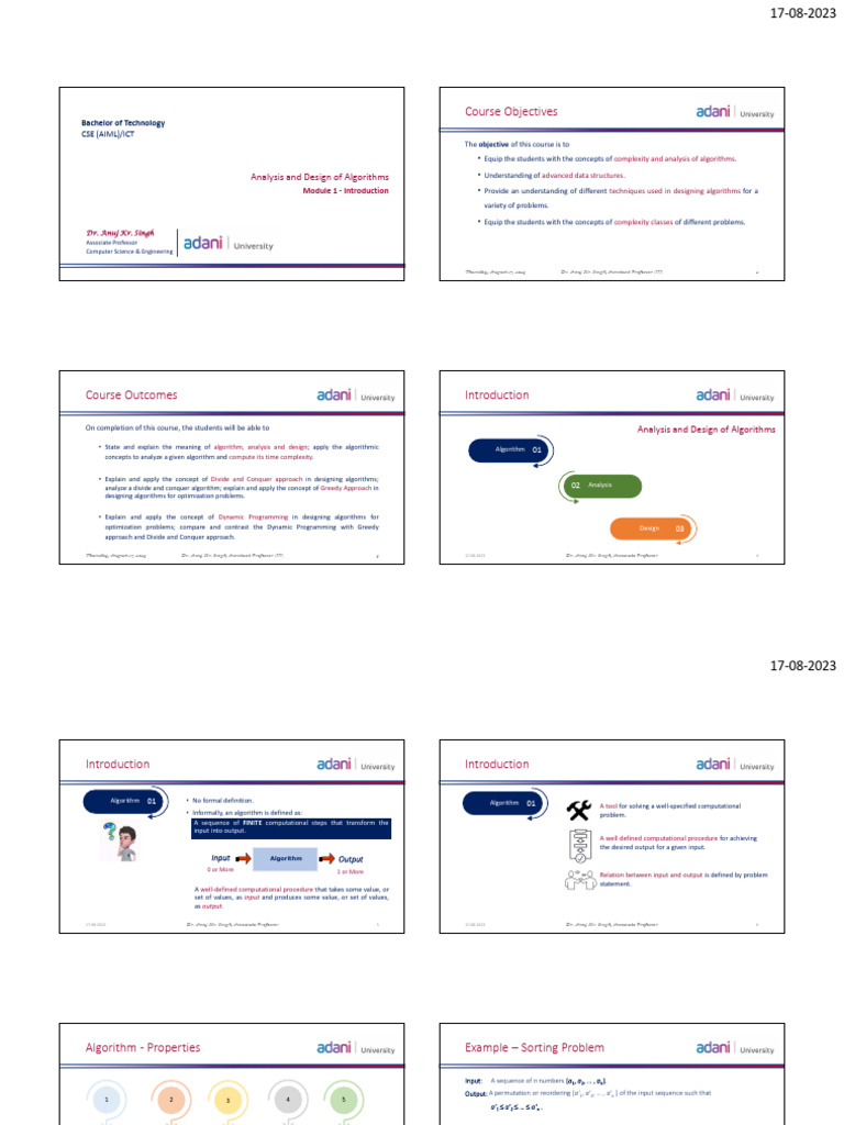 Introduction - Secured-1 - Unlocked | PDF | Algorithms | Computational Complexity Theory